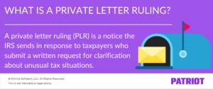 Private Letter Ruling (PLR) from the IRS | Procedure
