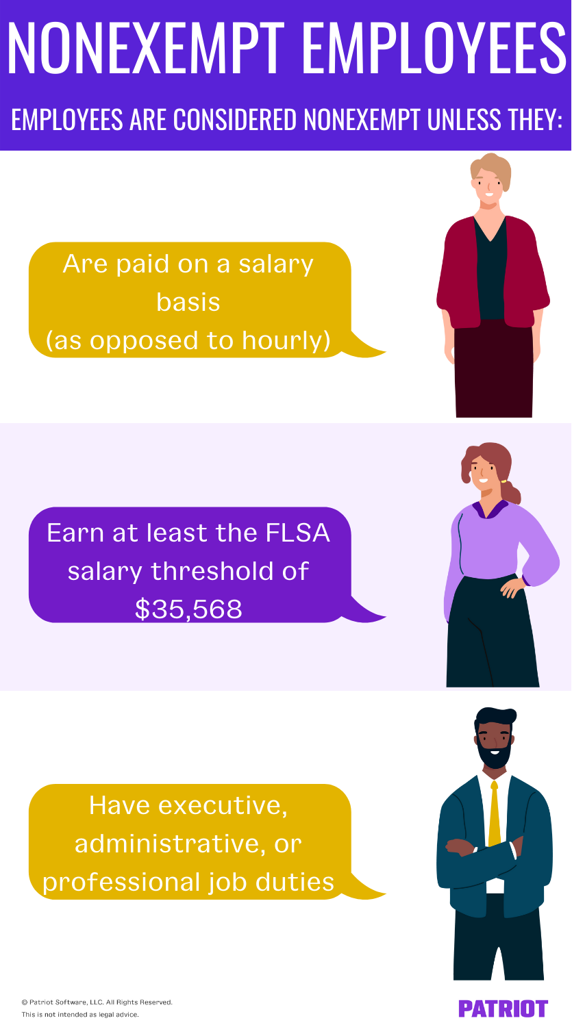 What Is a Nonexempt Employee? | Nonexempt Employees and the FLSA