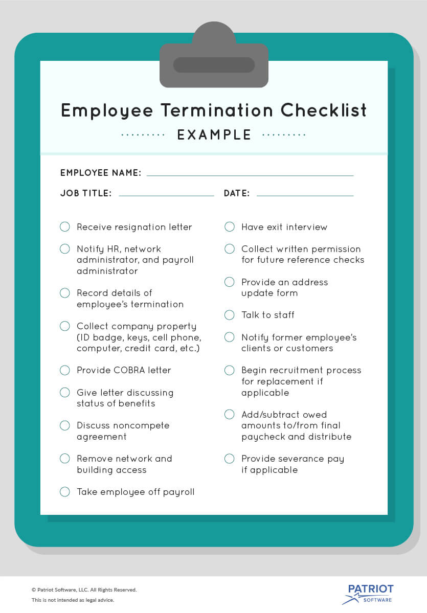 Employee Termination Checklist How To Stay Compliant Professional