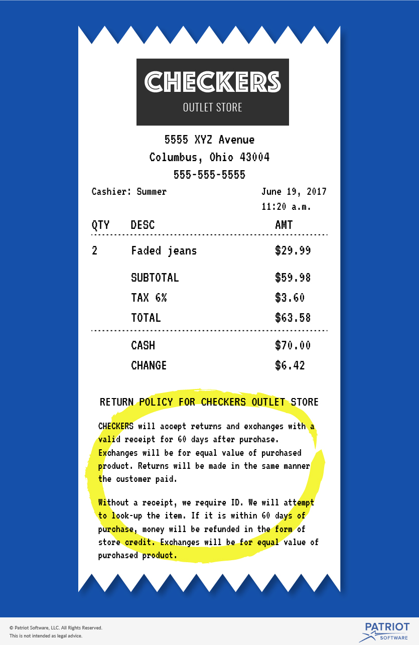 Small Business Return Policy | Example & Tips for Creating