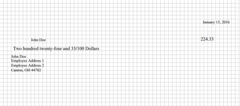 How Do I Format the Check Layout on my Paychecks?
