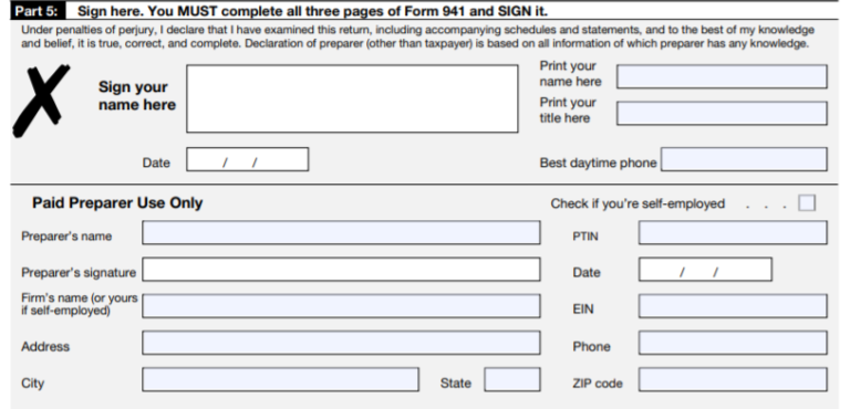 How to Fill Out Form 941 (2023) | Form 941 Instructions