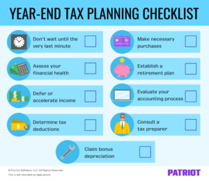 Year-end Tax Planning Strategies for Small Businesses