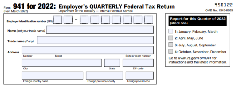 How to Fill Out Form 941 (2022 Q1 Version) | Instructions & Examples