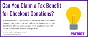 Checkout Donations | Who Claims the Tax Deduction?
