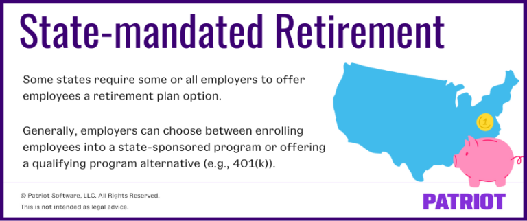 State-mandated Retirement Plans | Chart and Details