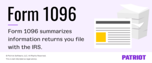 Form 1096 | Annual Summary and Transmittal of Returns