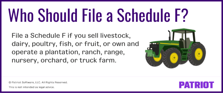 Schedule F Tax Form: Form Reporting Farming Profit or Loss