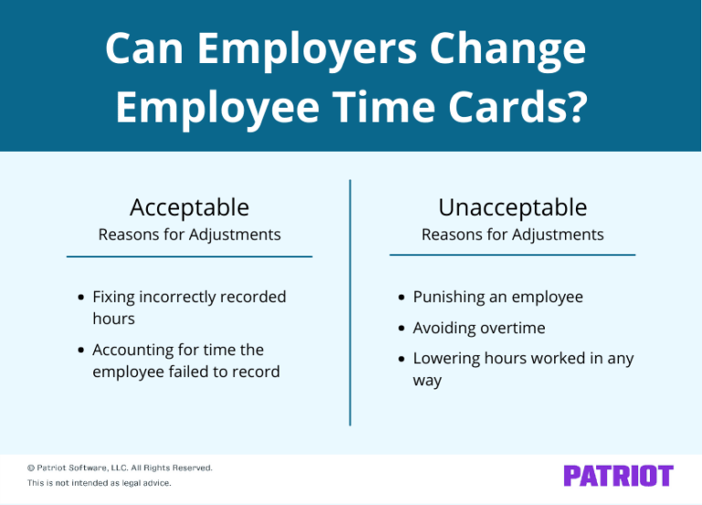 Can Employers Change Time Cards? (When You Can & Can't)