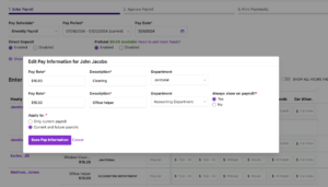 Save Payroll and Make Changes | Payroll Software