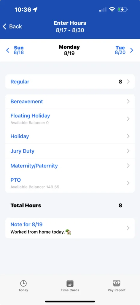 Hourly Employees | Entering Time in the My Patriot Mobile App