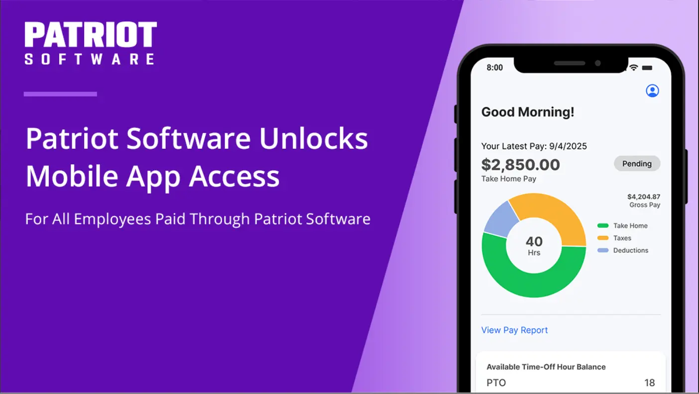 Patriot Payroll Mobile App for Employees